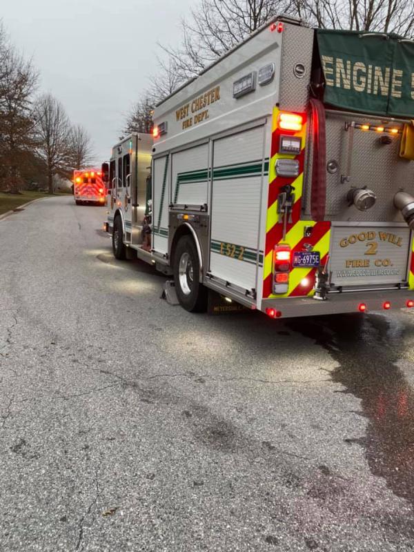 Working House Fire in East Bradford - Goodwill Fire Company